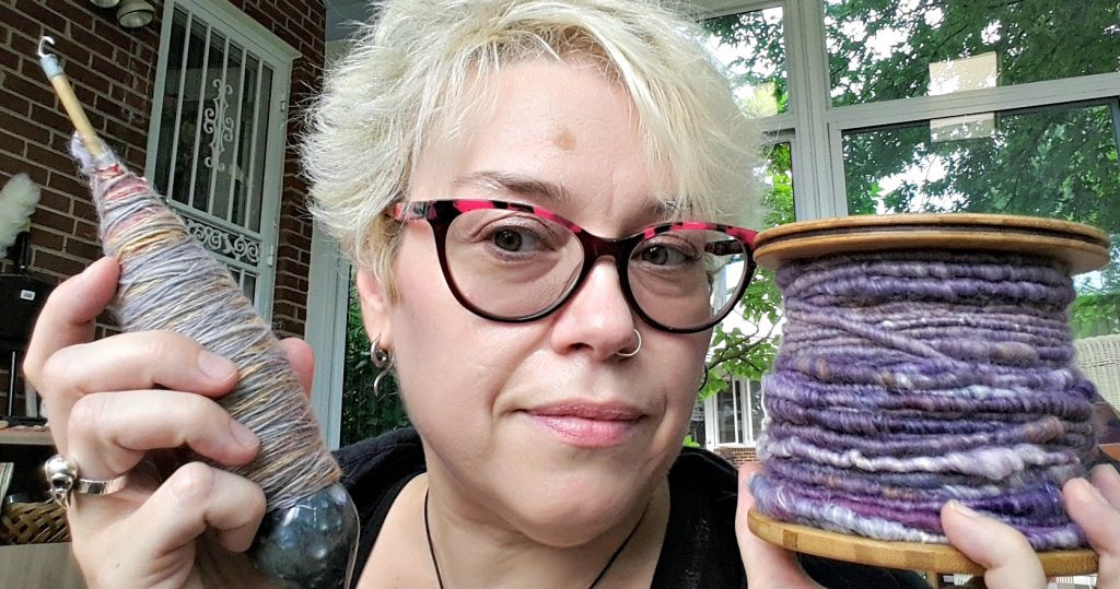Self with Spindle and Bobbin – Fiberygoodness